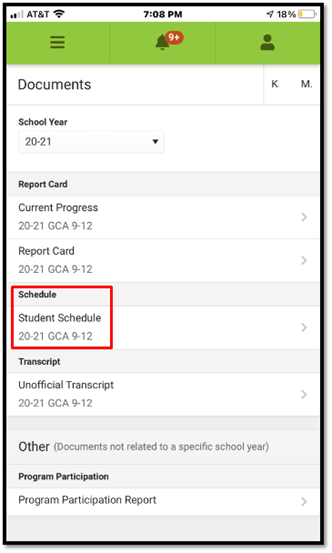 Infinite Campus App Schedules and Flex Levels - Student View – GCA ...