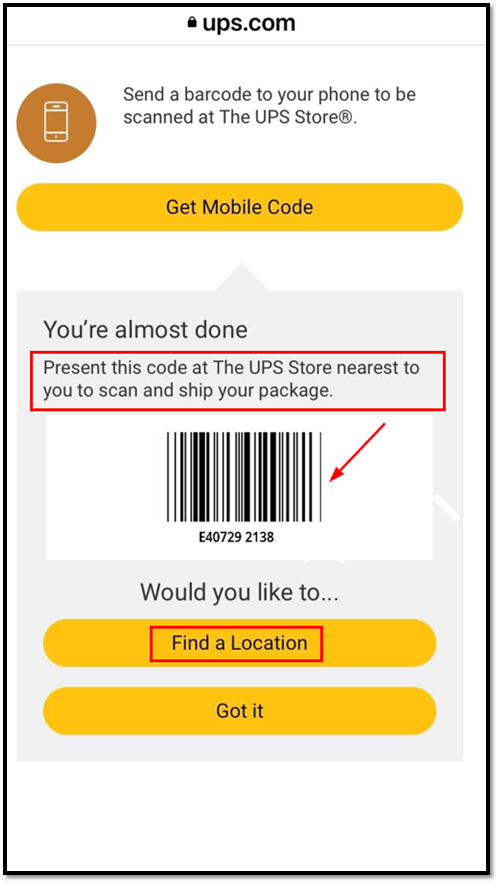 Finding and Using UPS Return Labels from a Smartphone – GCA Student ...